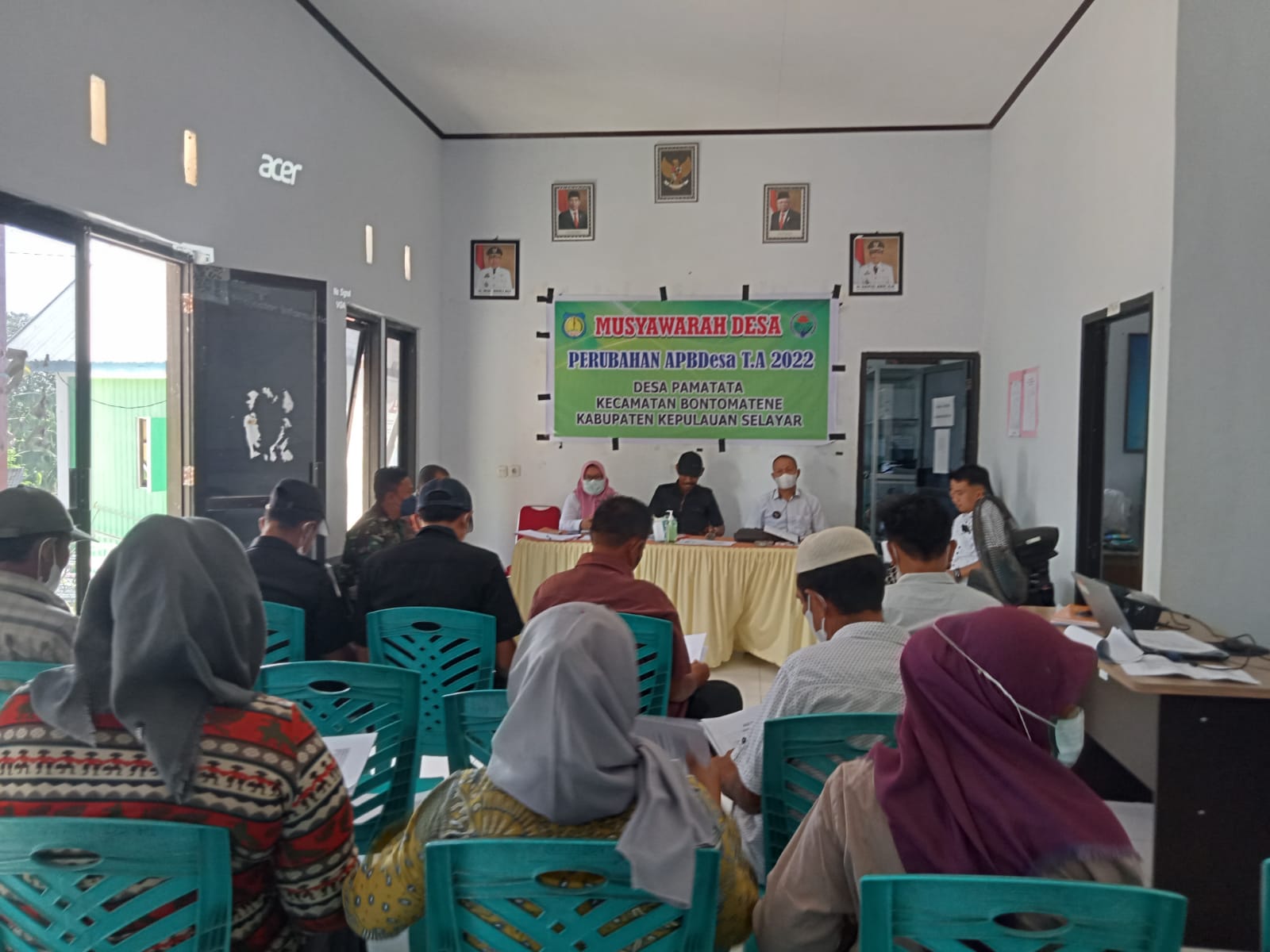 Desa Pamatata Gelar Musdes Perubahan APBDesa Tahun 2022 - Waspada Pos